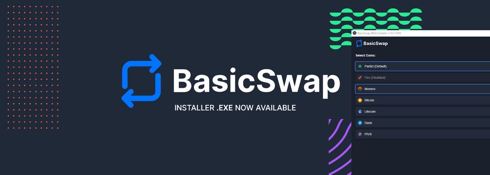 BasicSwap DEX Installer for Windows Released (.exe)
